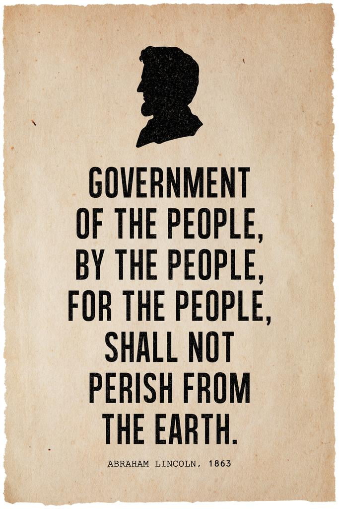 President Abraham Lincoln Government Famous Motivational Inspirational ...