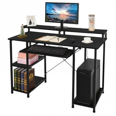 Safco Eastwinds Portrait Mobile Wood Computer Cart in Medium Cherry ...