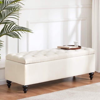 Bowery Hill Entryway Storage Bench in White - Walmart.com