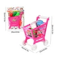 Zexumo 21 Pieces Grocery Shopping Cart Set for Kids, Toddler Pretend ...