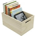 Sorbus Unfinished Wood Crates - Organizer Bins, Decorative Wooden Boxes ...