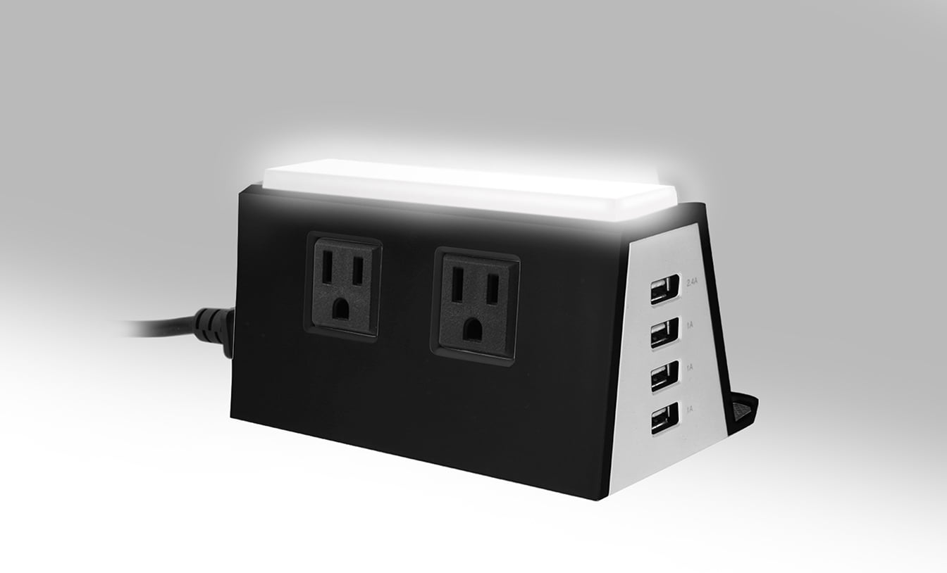 Xtreme Cables Desktop Power Station W/4 USB - Walmart.com