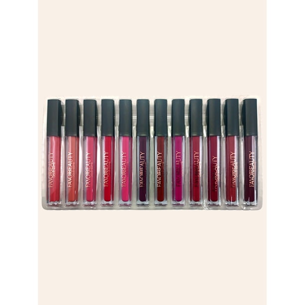 Set De 12 Labiales Líquidos Matte, en tonos Nude. | Bodega Aurrera en línea