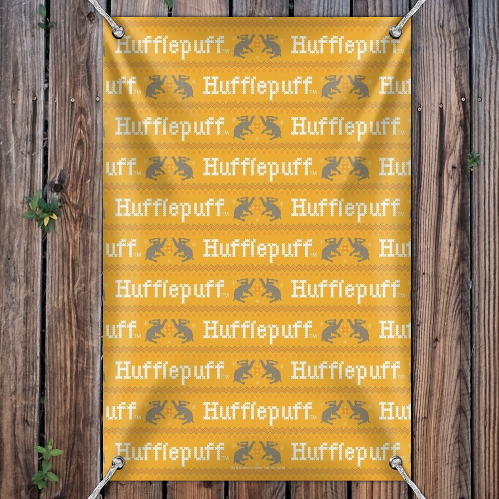Harry Potter Hufflepuff Sweater with Words Pattern Home Business Office ...