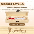 1pc Rectangle Wooden Pregnancy Test Keepsake Box with Lock Baby ...