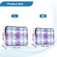 Checkered Pattern with Blue and Purple Quilted Laptop Protective Cases ...