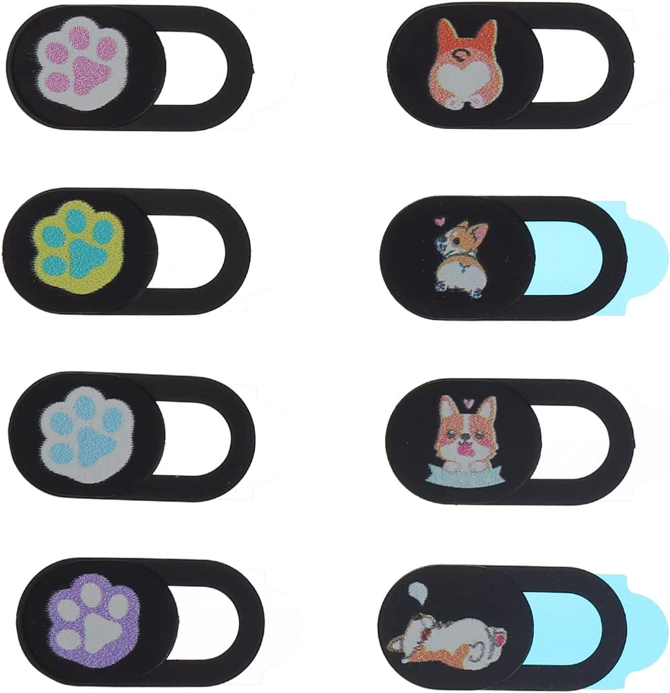 Computer Camera Cute Webcam Cover 8PCS Webcam Cover Slide Pattern ...