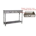 Kings Brand Furniture Traditional 2-Drawer Console Table with Lower ...