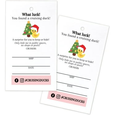 Cruising Ducks Tag with Hole 30 Pack Carnival Rubber Cruising Duck Tag ...