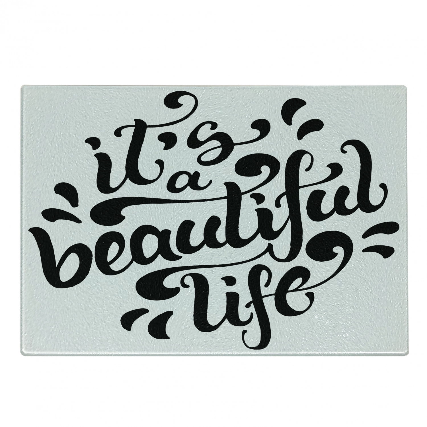 Inspirational Cutting Board, Positive Life Words Hand Drawn ...