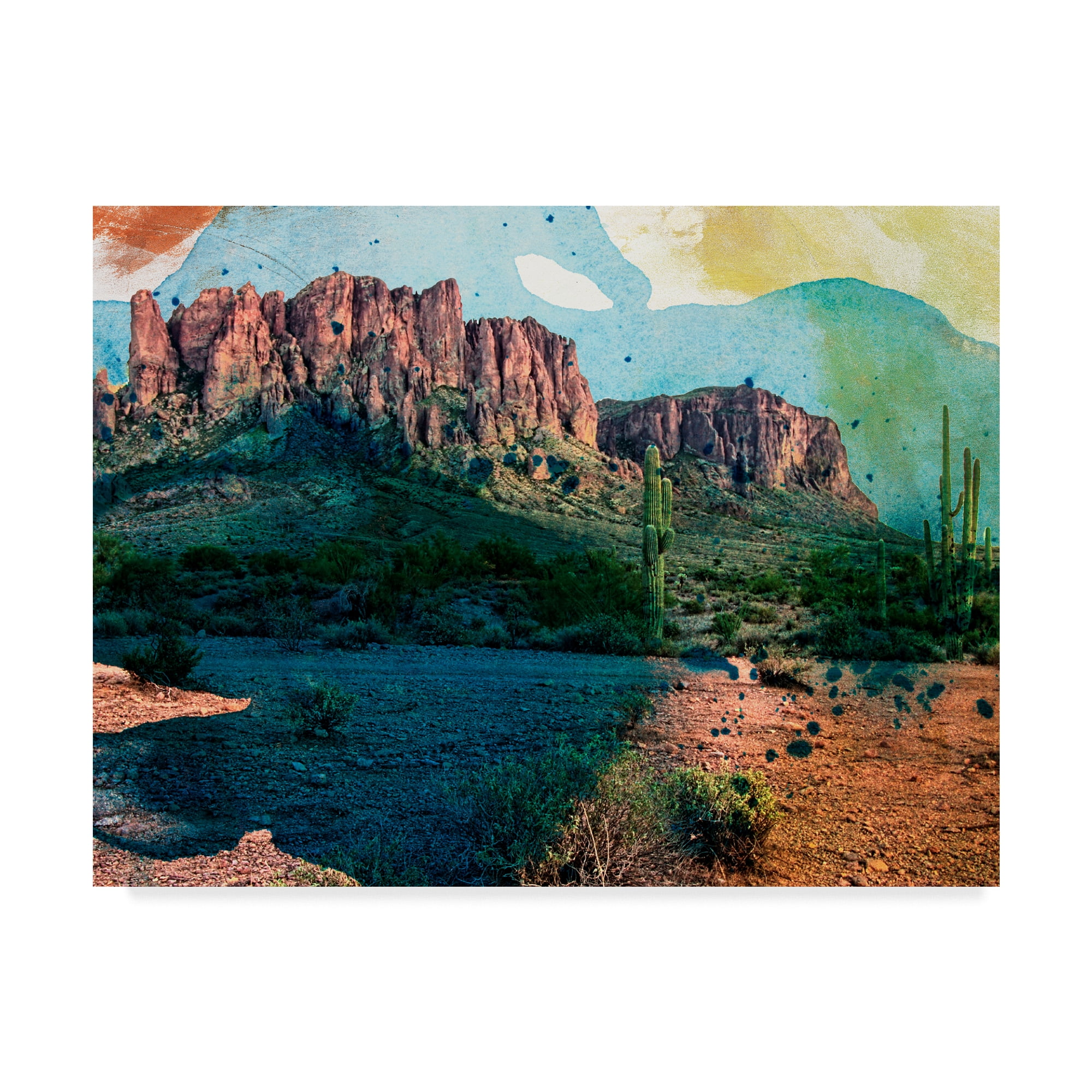 Trademark Fine Art 'Arizona Abstract' Canvas Art by Sisa Jasper ...
