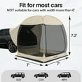 All Weather Camping Screen Tent & SUV Tent, Pop Up Tent with Shelter ...