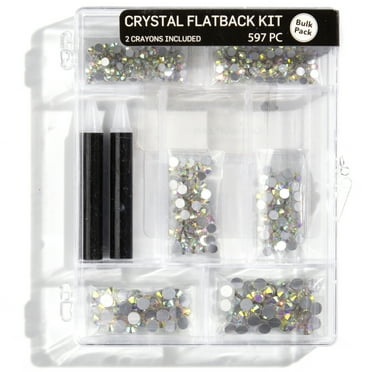 Cousin Glass 10-Stone Size Flatback Crystal, 1175 Piece - Walmart.com