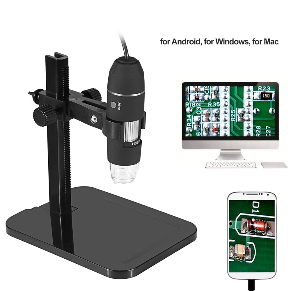 Buy Meterk Portable USB2.0 Digital Microscope 1000X Electronic 8 LED 2 ...