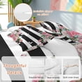 Butterfly Flower Bedding Duvet Cover Set Twin Size 4 Pieces, Watercolor ...