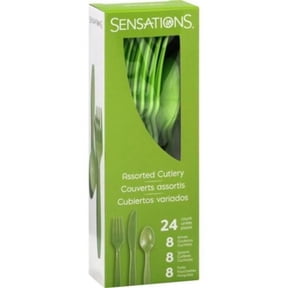Berkley Square Individually Wrapped Plastic Assorted Cutlery Set Medium ...