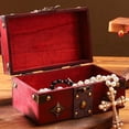 ANXPTIME Elegant Straps Wooden Jewelry Box Decorative Storage Case for ...