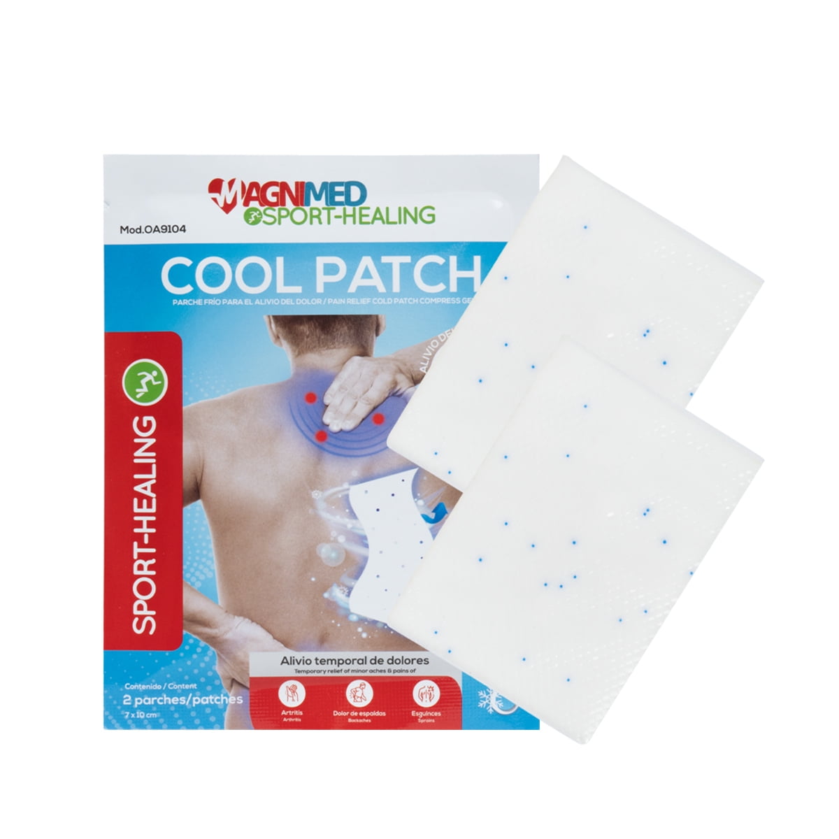 Parche Frío Magnimed para Aliviar Dolores Musculares y De Espalda 6 ...