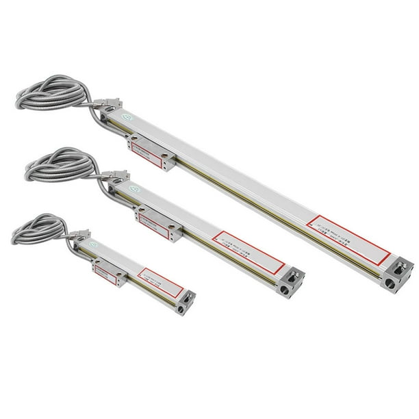 Escala de codificador lineal, escala lineal de 3 piezas Escala lineal de lectura digital CNC ...