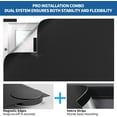 100% Blackout Window Cover No Drill Cuttable 39 * 57IN Magnetic Black ...