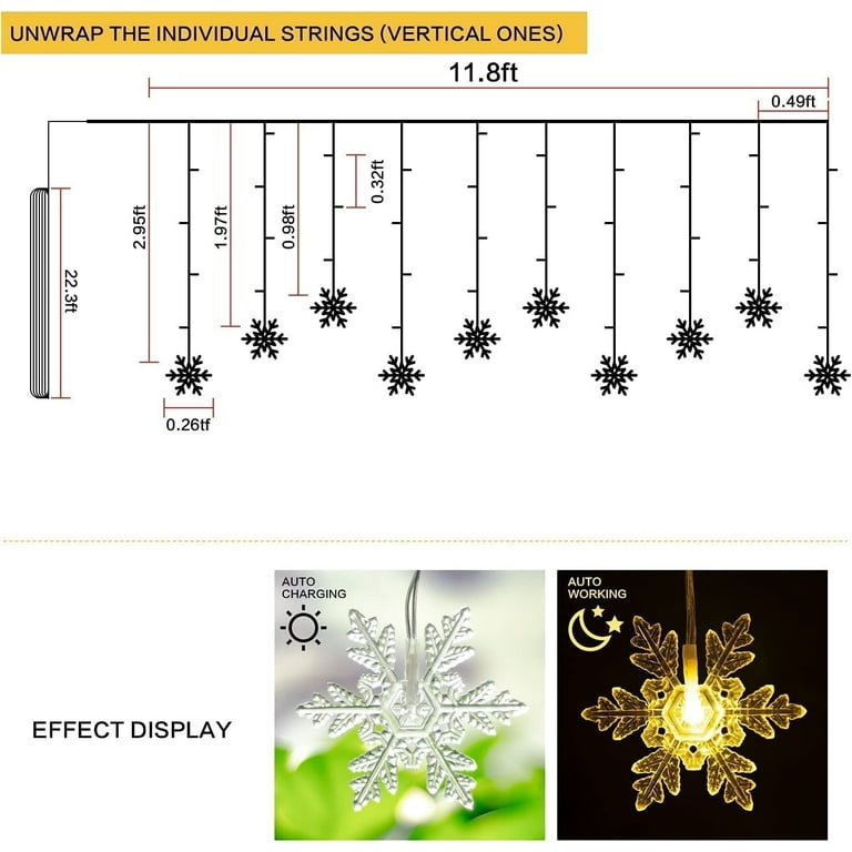 Ge Commercial Grade Icicle Lights Snowflake LED FLASHING SNOWFLAKE