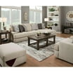 Acme Furniture Aceso Sectional Sofa w/4 Pillows, Rust Brown Chenille ...
