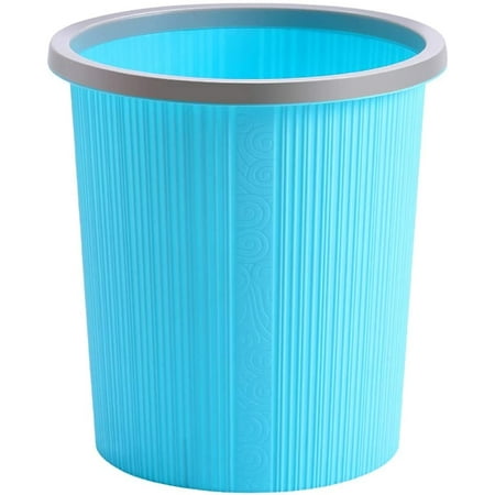 Space Saving Trash Can Round Plastic Trash Can, Wastebasket Round ...