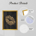 Aarocafa -Ornate Gold Frame Leopard Print Lip Canvas Art -Luxury Glam ...