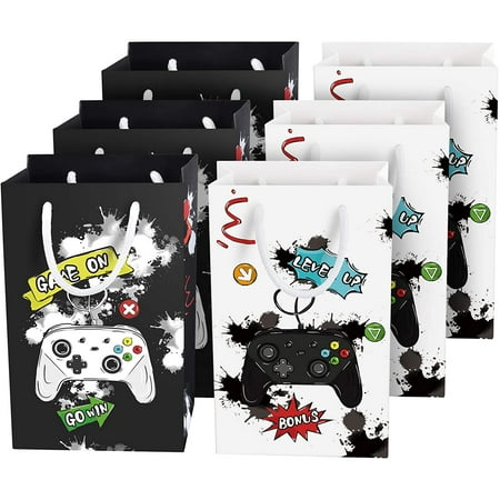 Watercolor Video Game Party Bags - 16 Pack Goodie Bags for Boys Kids ...