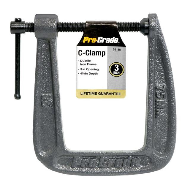 Pro-Grade 59135 3 x 4.5 in. C-Clamp - Walmart.com