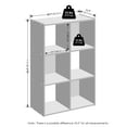 Furinno Pelli Cubic Storage Cabinet Bookcase Bookshelf 6 Cube White