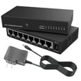 Osfvolr 2X 8 Port Gigabit Ethernet Switch RJ45 Hub Internet Splitter ...