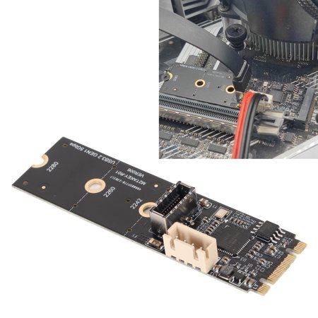 Type E A Key Riser Card, M.2 NVME To Type C Riser Card Safe Durable ...