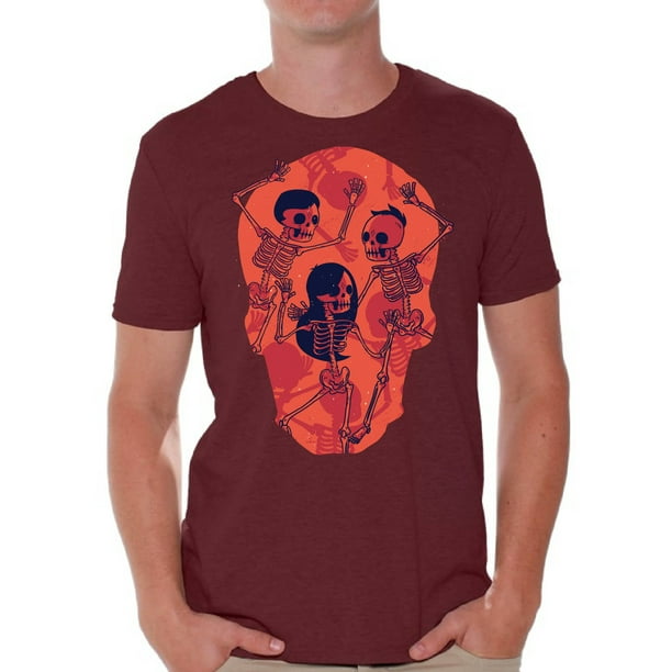 Awkward Styles Skull T Shirt Dancing Skeletons Shirts For Men