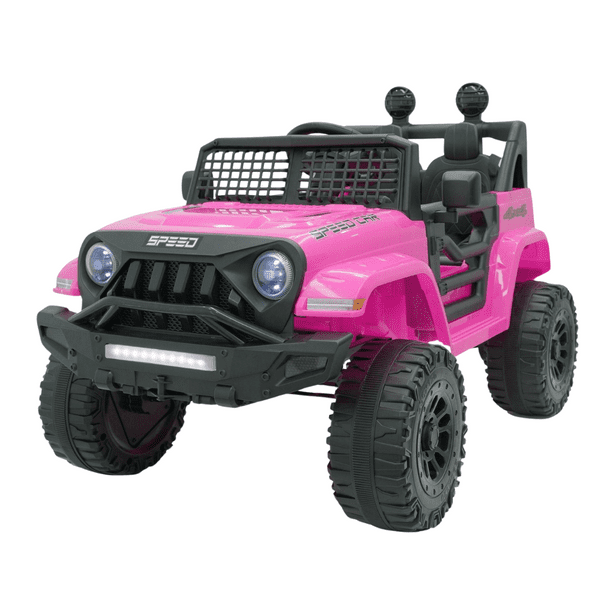 Carro Montable Eléctrico Jeep AEIOU BHM6588 Rosa | Walmart en línea