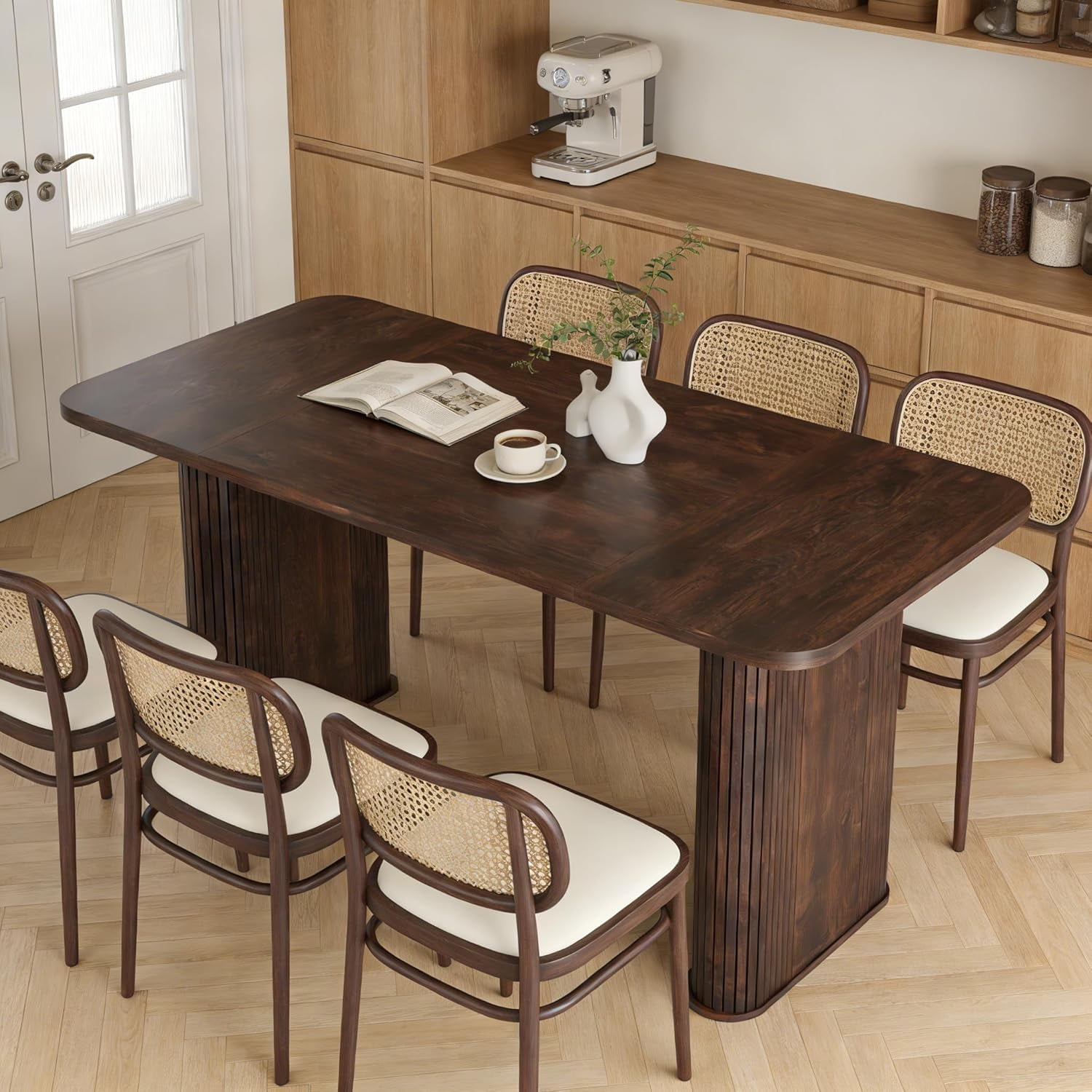 Click here for Outop 62 Inch Large Kitchen Dining Table With Gril... prices