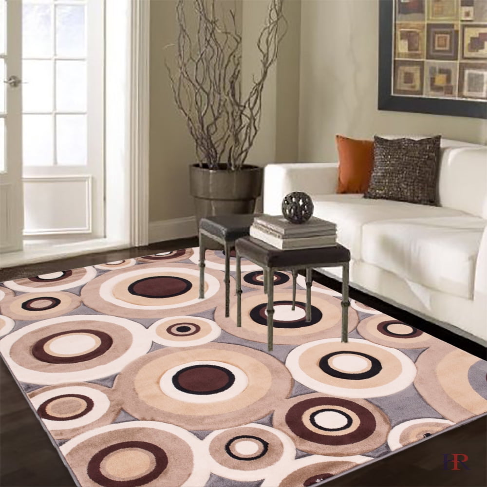 Handcraft Rugs Geometric Circle design,High quality contemporary area ...