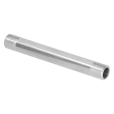 Zyyini Pipe Fittings,G1/4 Male Thread 10cm Stainless Steel Pipe ...