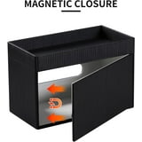 FacoFaco PU Leather Tissue Box Cover with Storage Tray, Black - Walmart.com