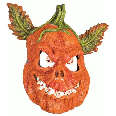 Evil Pumpkin Half Mask EVA/PU Foam Halloween Costume Accessory Jack-O ...