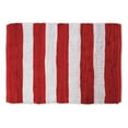 DII Red/White Stripe Handmade Rag Rug 4x6 - Perfect for Kitchen ...