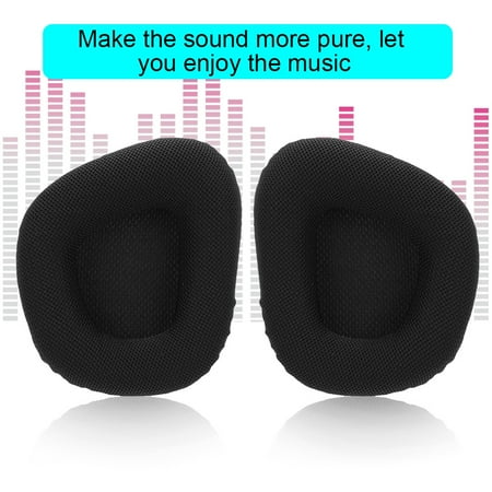 Qiilu 2pcs Replacement Ear Pad Cushion Cover Earpad Fit for Corsair ...