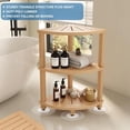 3-Tier Corner Shower Caddy Stand HIPS Waterproof Free Standing Bathroom ...