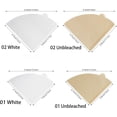 Cone Coffee Filters V60 No.2 Pour Over Cone Natural Paper Unbleached ...