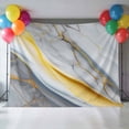 Marble Texture Photography Backdrop 12x8FT, Yellow Gold Line Abstract ...
