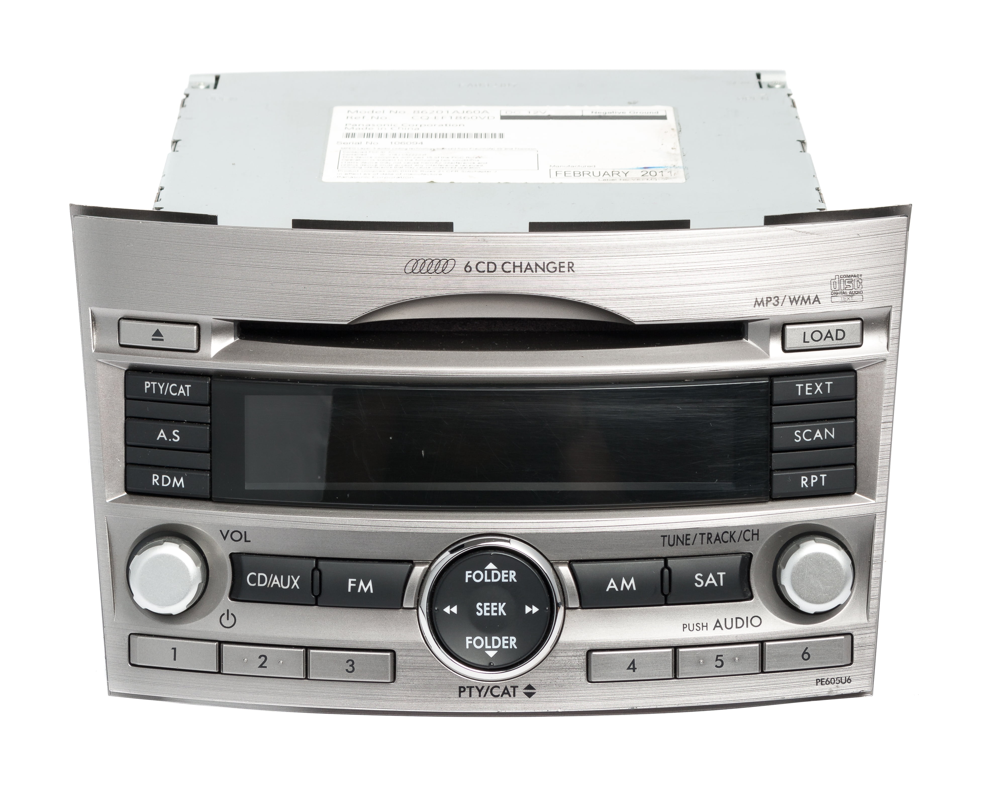 Restored 2010-12 Subaru Legacy AM FM Radio XM 6 Disc CD Player ...