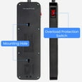 10-Outlet Surge Protector with 2 USB-C & 2 USB-A Ports, 2450 Joules, 6 ...