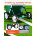 Dranite Green 65 lb Heavy Steel Chalk Liner, 4-Wheel Professional Field ...