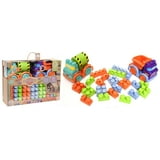 Roo Crew Build-A-Block Trucks, 21 Recycled Material Blocks, Light and ...