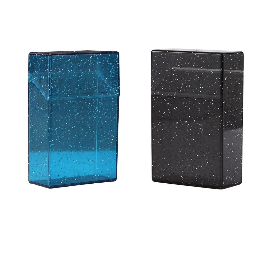 2 Uds Caja Porta Caja de Almacenamiento Contenedor de Azul negro ...